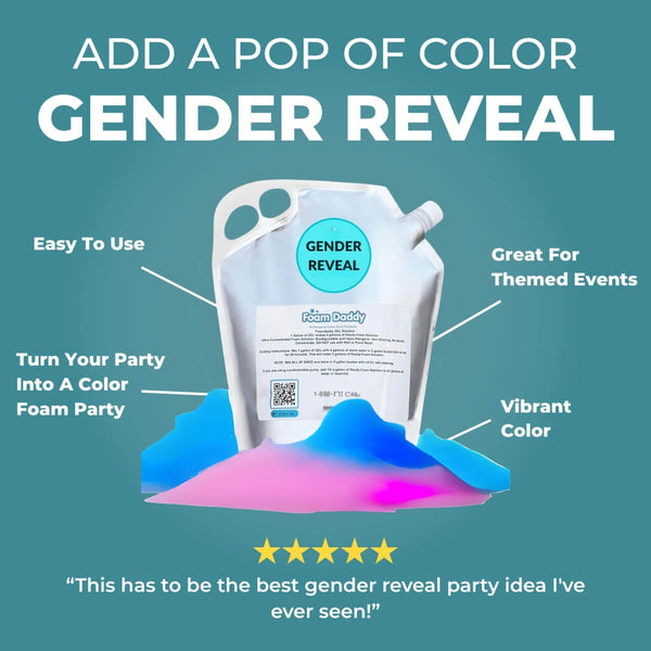 Buy Gender Reveal Color Packets Online | FoamDaddy