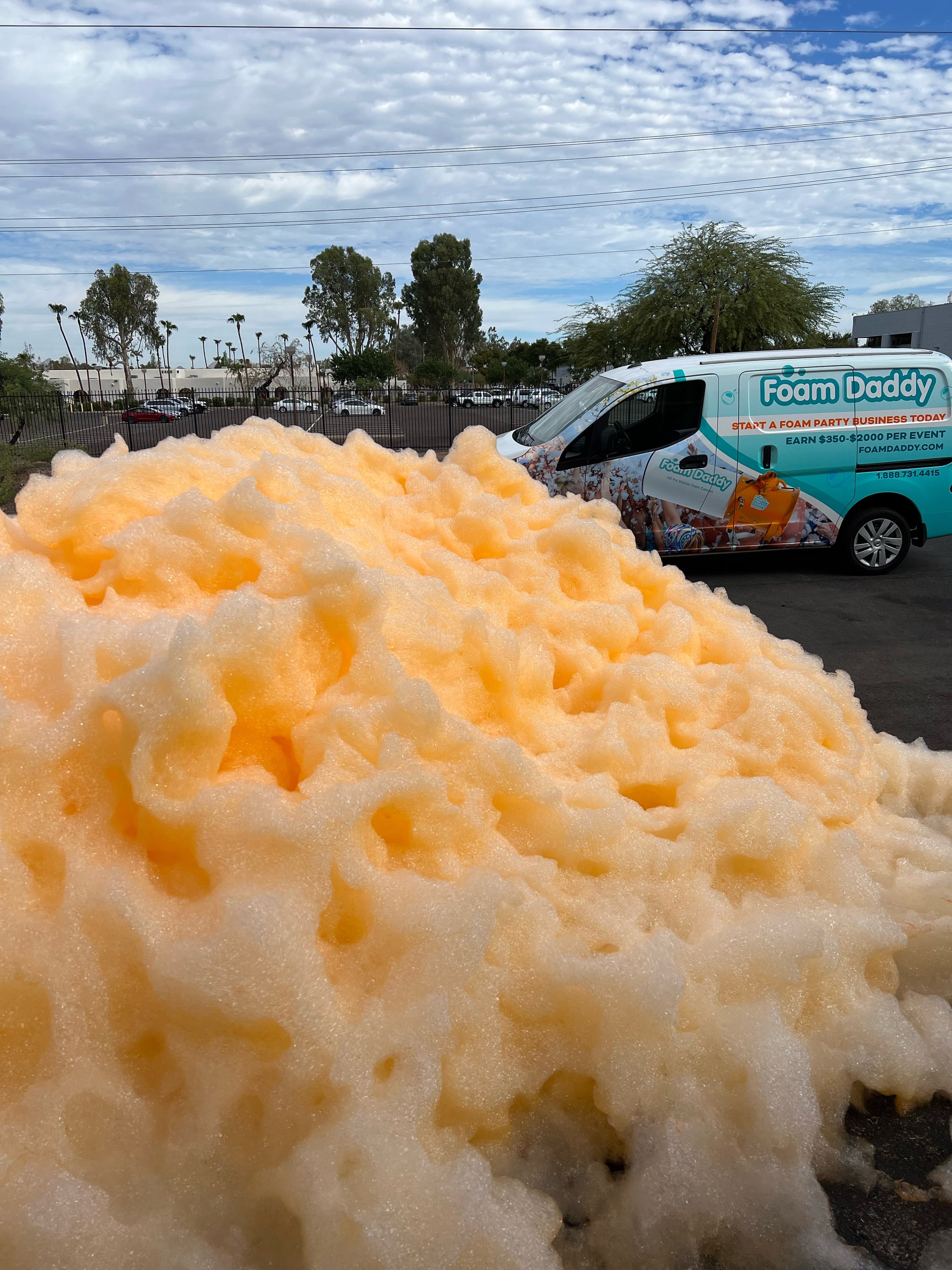 Orange Foam Coloring | Color Foam Party Machine Additive – FoamDaddy